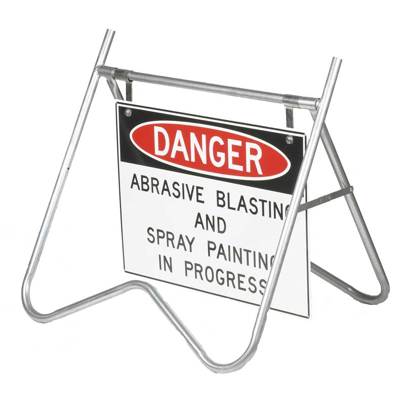 Safety Sign Swing Stand Frame » Blast Booths Spray Paint Booths ...