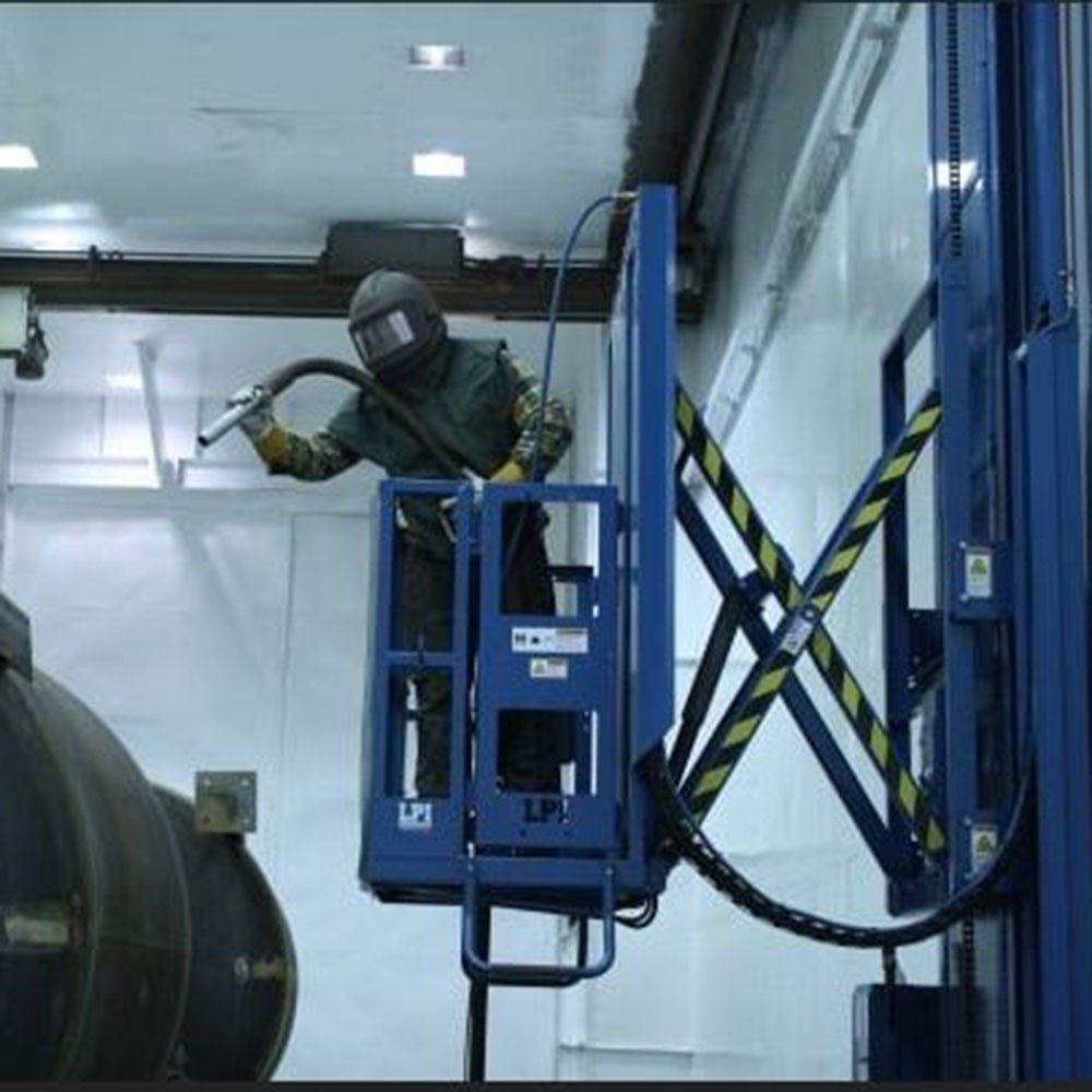 LPI Blast Lift Wall Mounted Personnel Lift » Blast Booths Spray Paint ...
