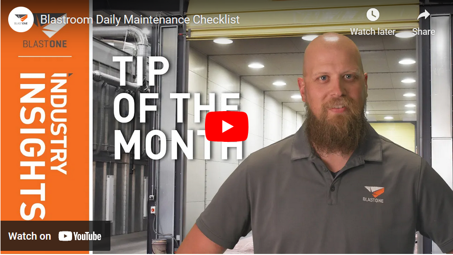 Blastroom Daily Maintenance Checklist | Blast Booths Spray Paint Booths ...
