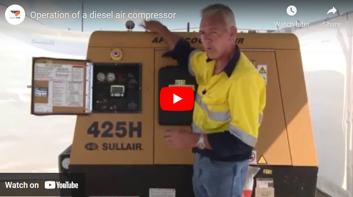 Operation of a diesel air compressor | Blast Booths Spray Paint Booths ...