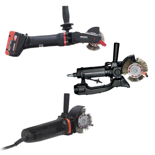 Portable Bristle Blaster System – Electric, Pneumatic & Cordless Options