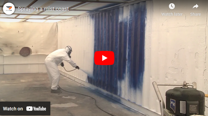 Spraying a mist coat | Blast Booths Spray Paint Booths Abrasives Media ...