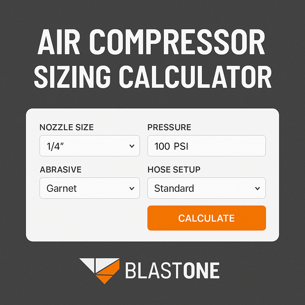 Air Compressor Sizing Calculator for Sandblasting | BlastOne